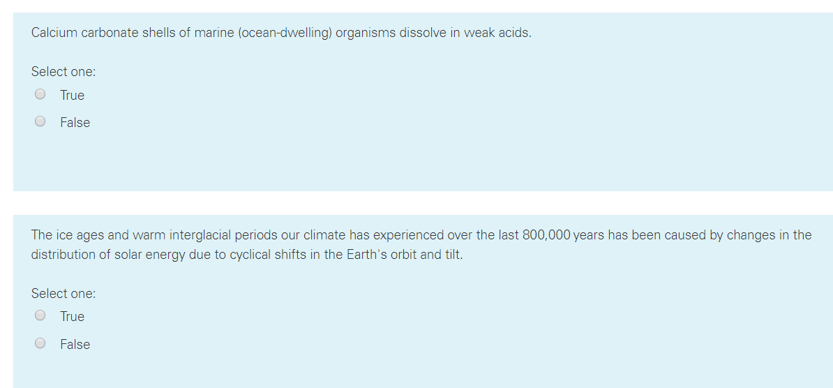 Solved Calcium carbonate shells of marine (ocean-dwelling) | Chegg.com