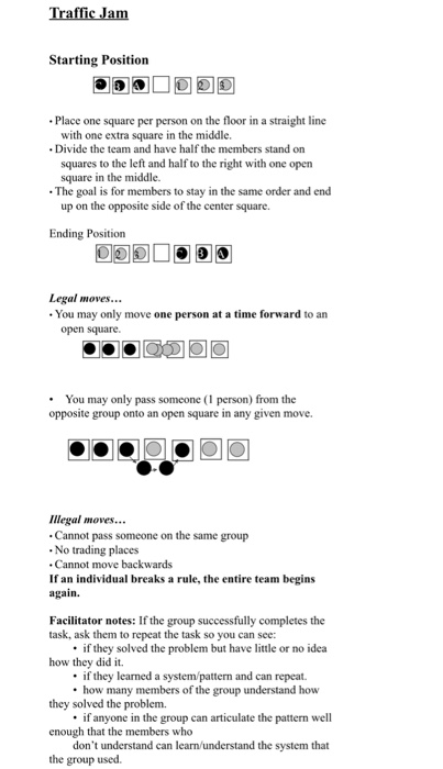 Traffic Jam Puzzle: You will complete the Traffic Jam | Chegg.com
