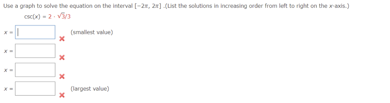 Solved Use a graph to solve the equation on the interval | Chegg.com
