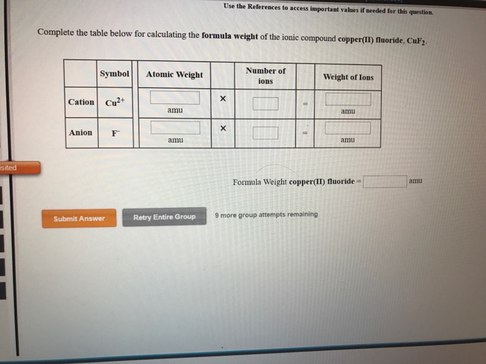 Solved 10F this question. Complete the table below for | Chegg.com