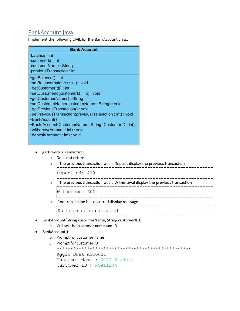 Solved Overview This will be an OOP assignment. You will be | Chegg.com