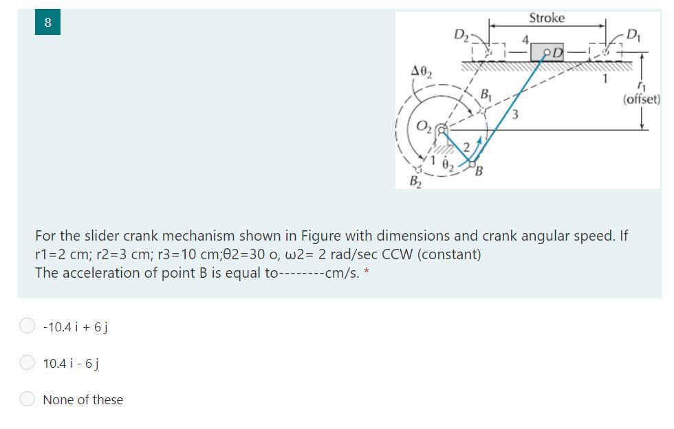 Solved 5 5 cm 7 cm 8 cm 9 cm Double - Rocker Double - Crank | Chegg.com