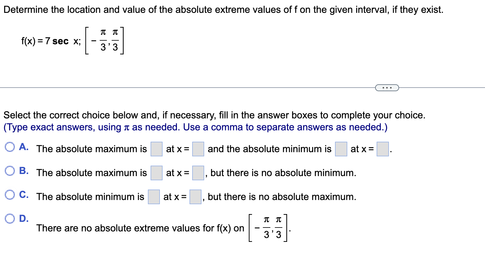 Solved Determine the location and value of the absolute | Chegg.com