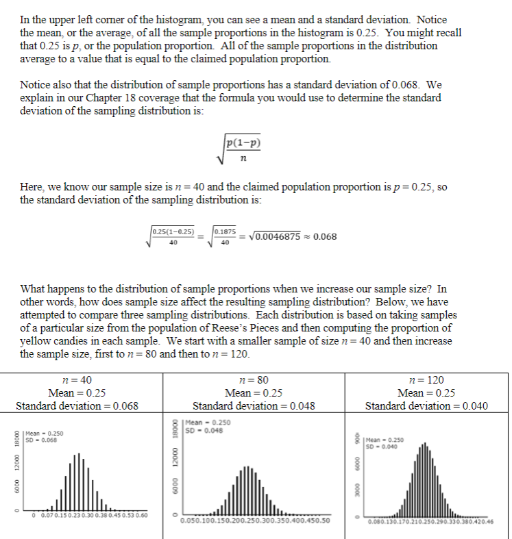 Solved In the upper left corner of the histogram, you can | Chegg.com