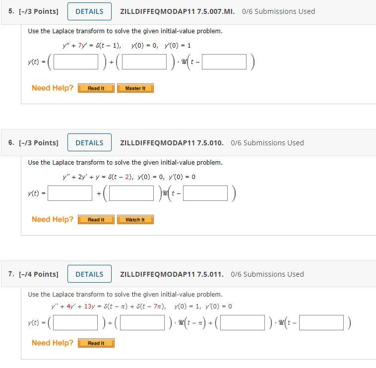 Solved 5. (-/3 points) DETAILS ZILLDIFFEQMODAP11 7.5.007.MI. | Chegg.com