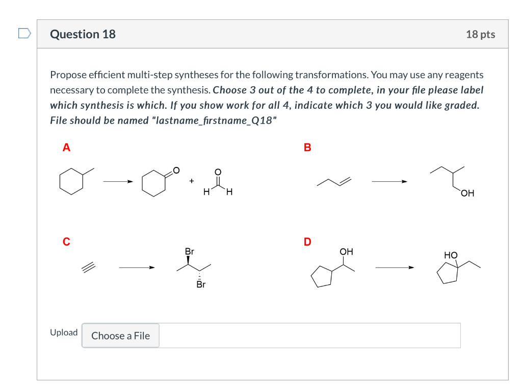 Solved Propose efficient multi-step syntheses for the | Chegg.com