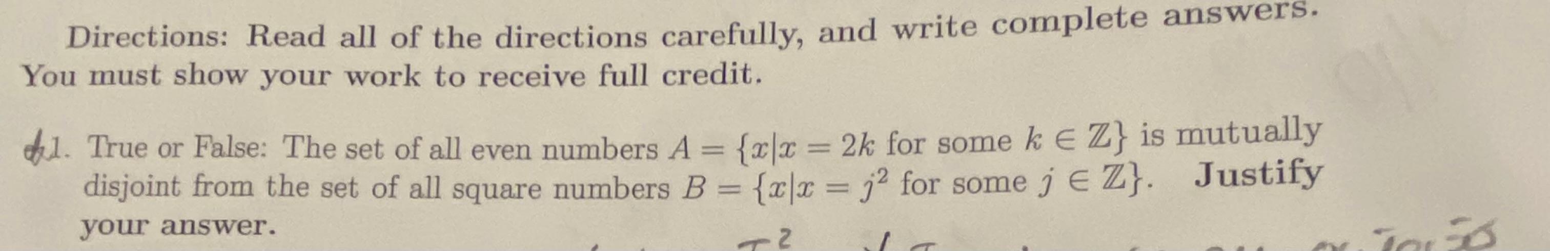 Solved Directions: Read all of the directions carefully, and | Chegg.com