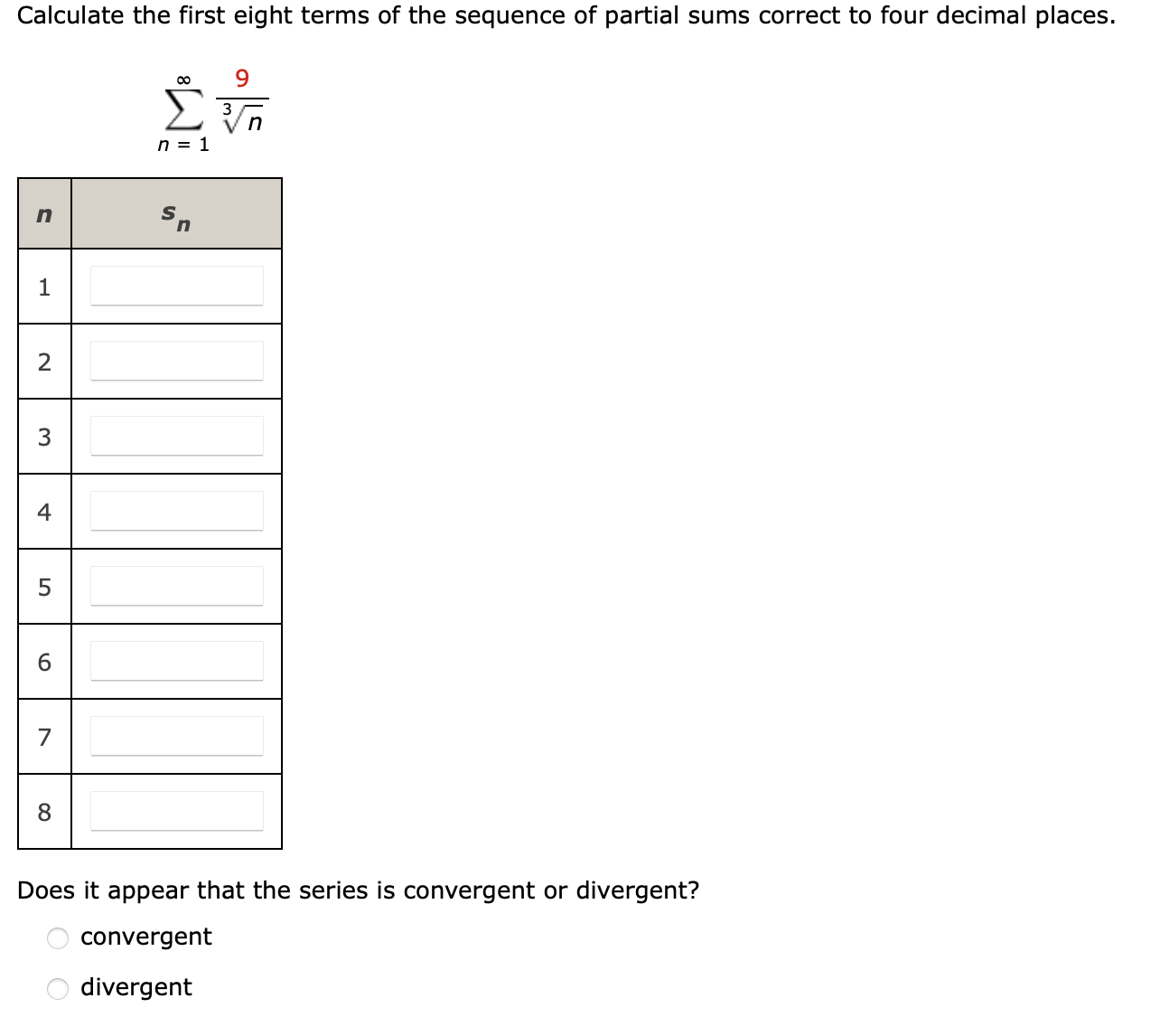 Solved Calculate the first eight terms of the sequence of | Chegg.com