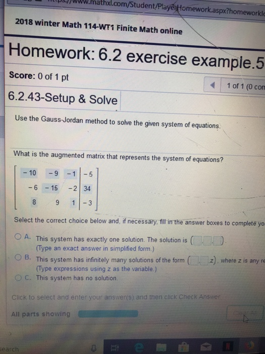 Solved wwW.mathxl.com/Student/PlayeHomework.aspx?homeworkl | Chegg.com