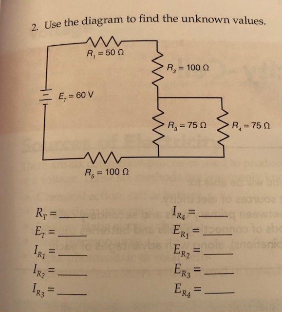 Solved 2. Use the diagram to find the unknown values. | Chegg.com