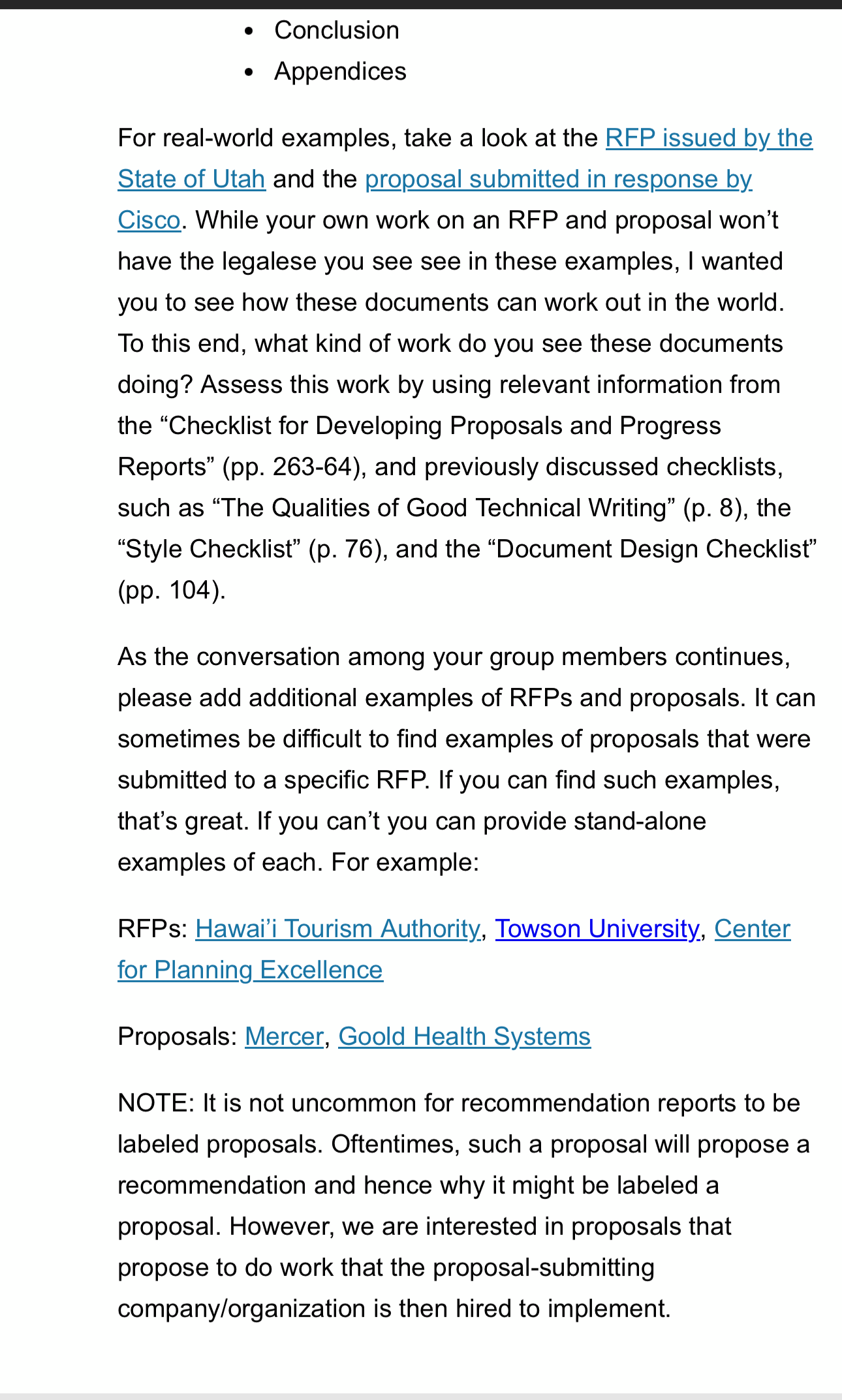 Solved Proposals are a common part of pretty much any | Chegg.com