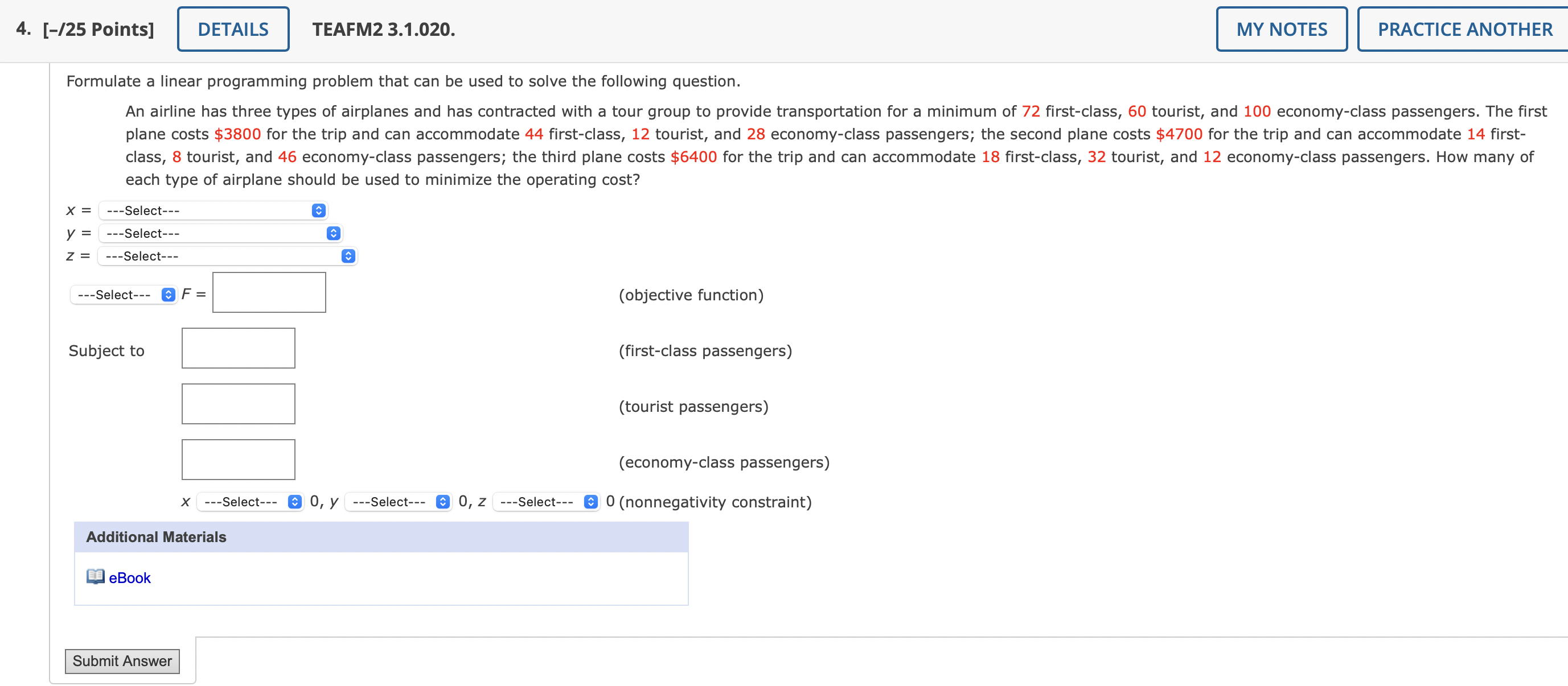 Solved Formulate A Linear Programming Problem That Can Be 5993