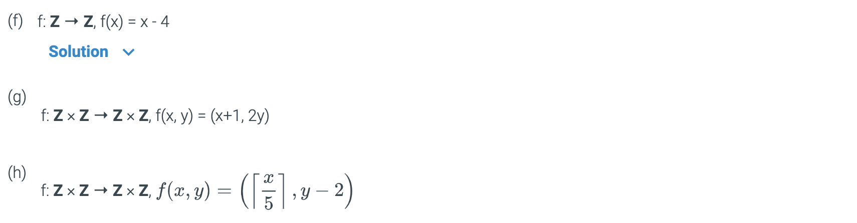Solved Exercise 3.10.2: Properties of algebraic functions. A | Chegg.com