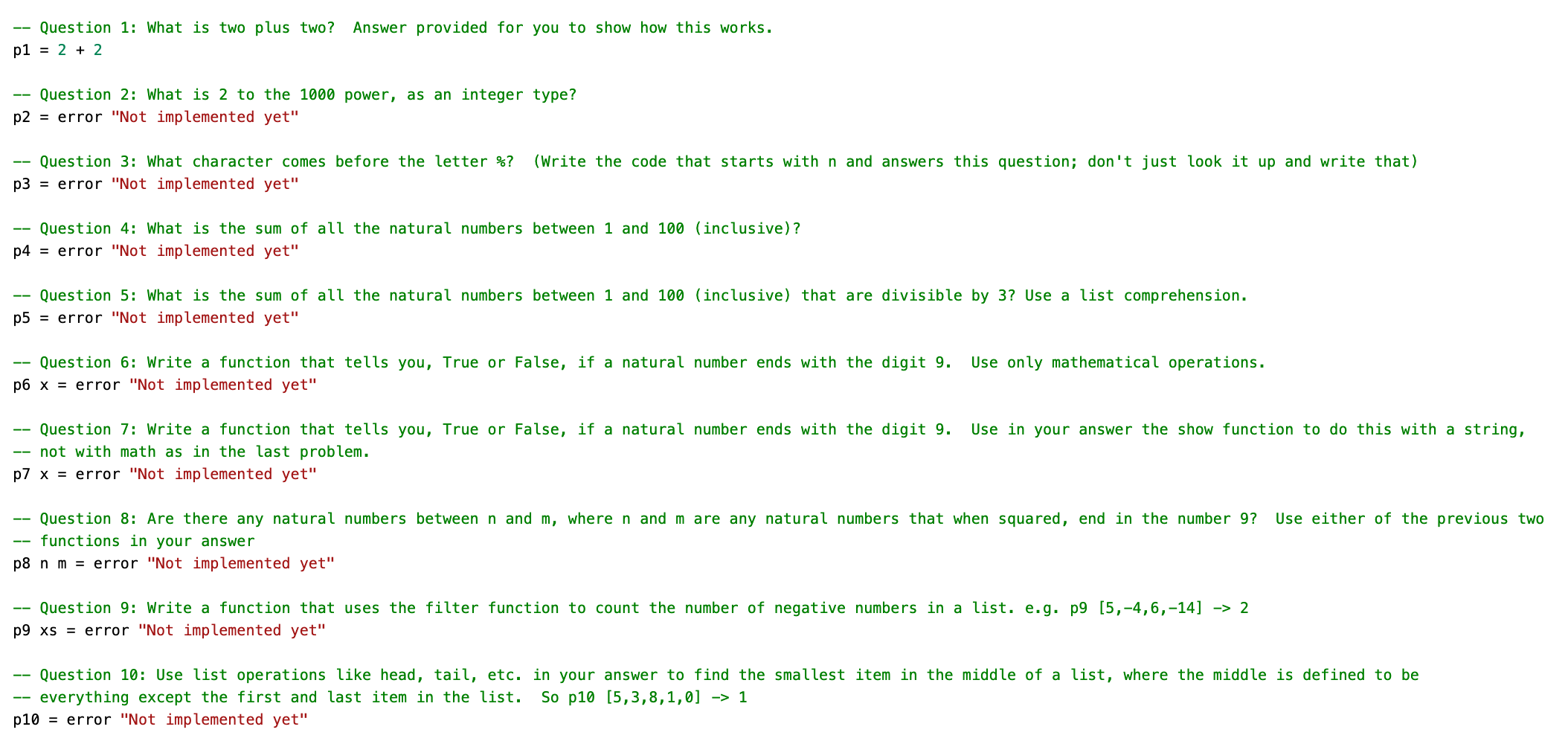 Solved CS 360 Homework 3 Write an implementation for each | Chegg.com