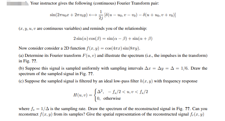 Your instructor gives the following (continuous) | Chegg.com