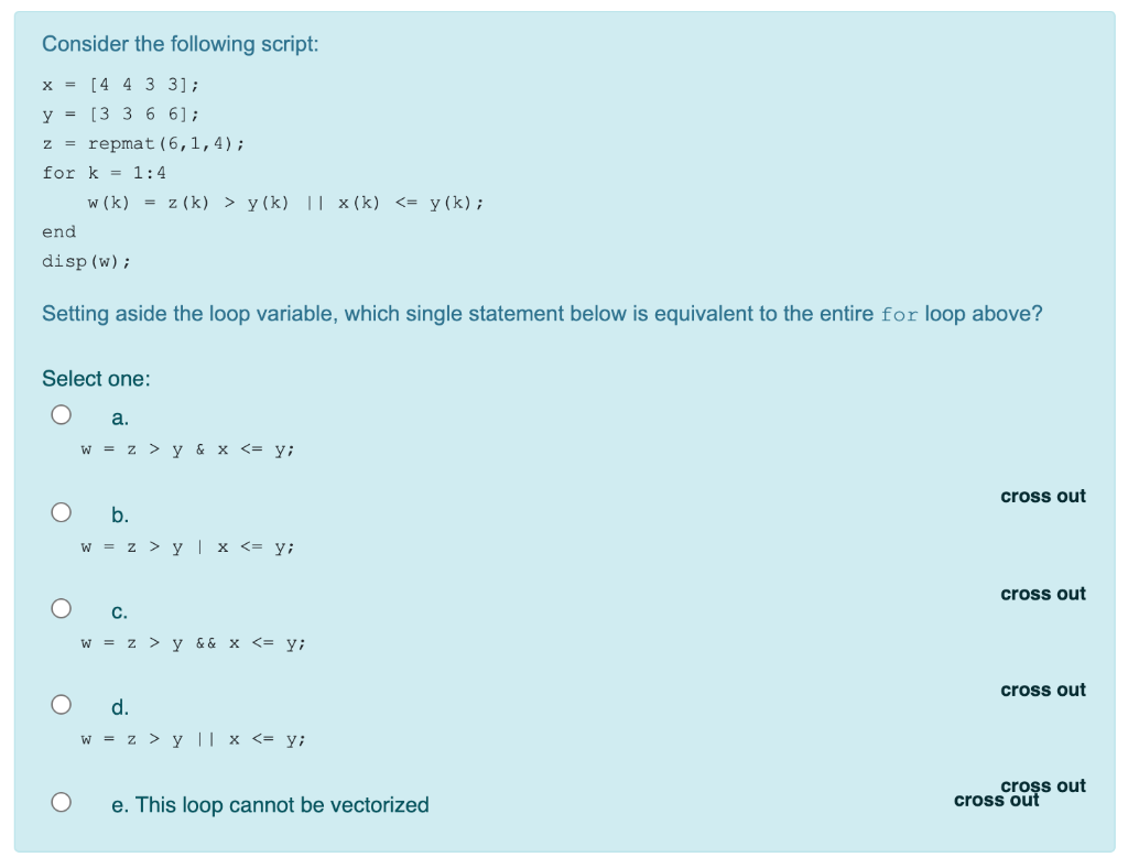 Solved What is the output of the following script? mark = | Chegg.com