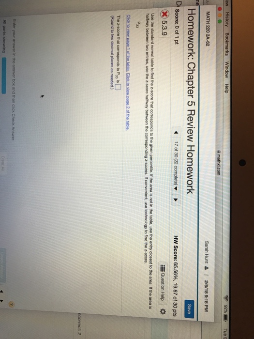 Solved MATH 220 3A-62 Homework: Chapter 5 Review Homework | Chegg.com