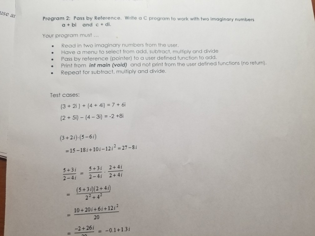 Solved use ai Program 2: Pass by Reference. Write a C | Chegg.com