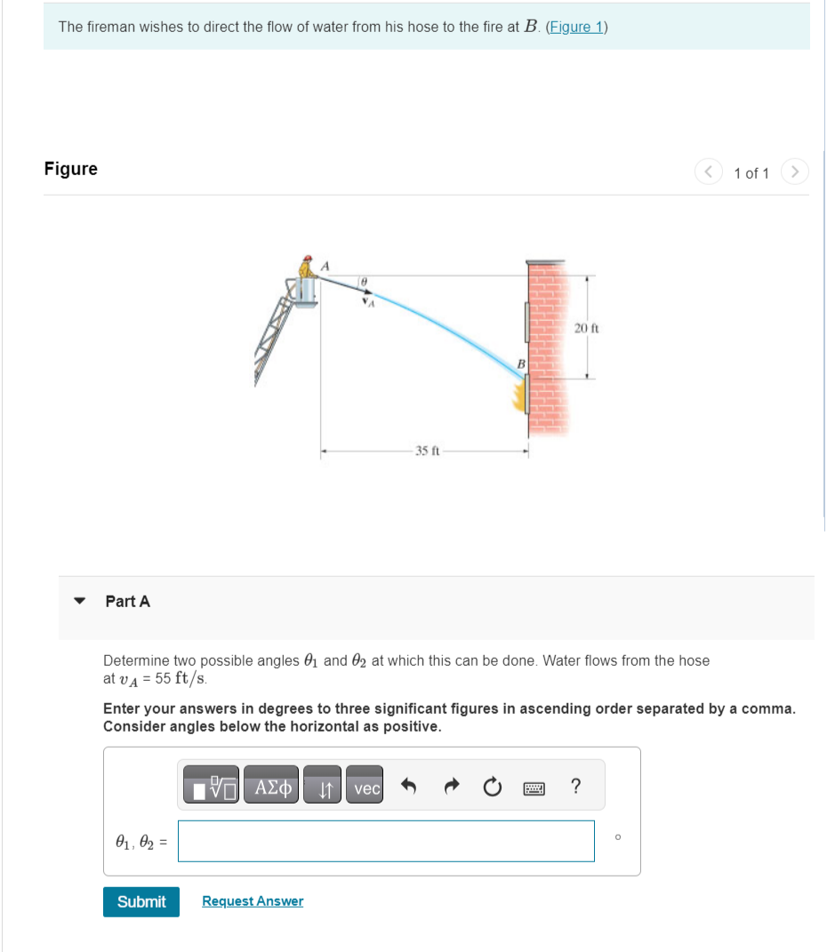 Solved Determine two possible angles \theta 1 ﻿ and \theta | Chegg.com