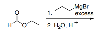 Solved MgBr excess 1. H 2. H20, H+ | Chegg.com