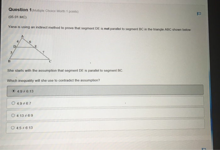 Solved Question 1(Multiple Choice Worth 1 points) (05.01 MC) | Chegg.com