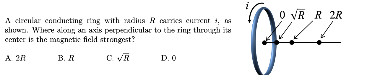 Solved A circular conducting ring with radius R carries | Chegg.com