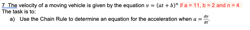Solved Use the Chain Rule to determine an equation for | Chegg.com