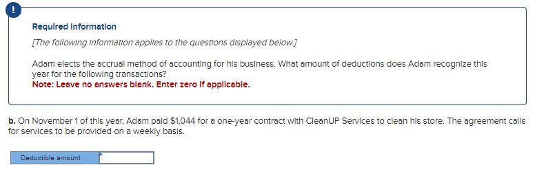 Solved Requlred Information [The following Information | Chegg.com