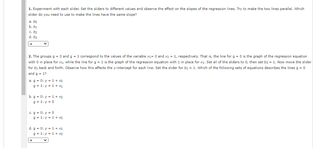 Solved 16.1 Exploring Statistics \#1 coefficients at the | Chegg.com