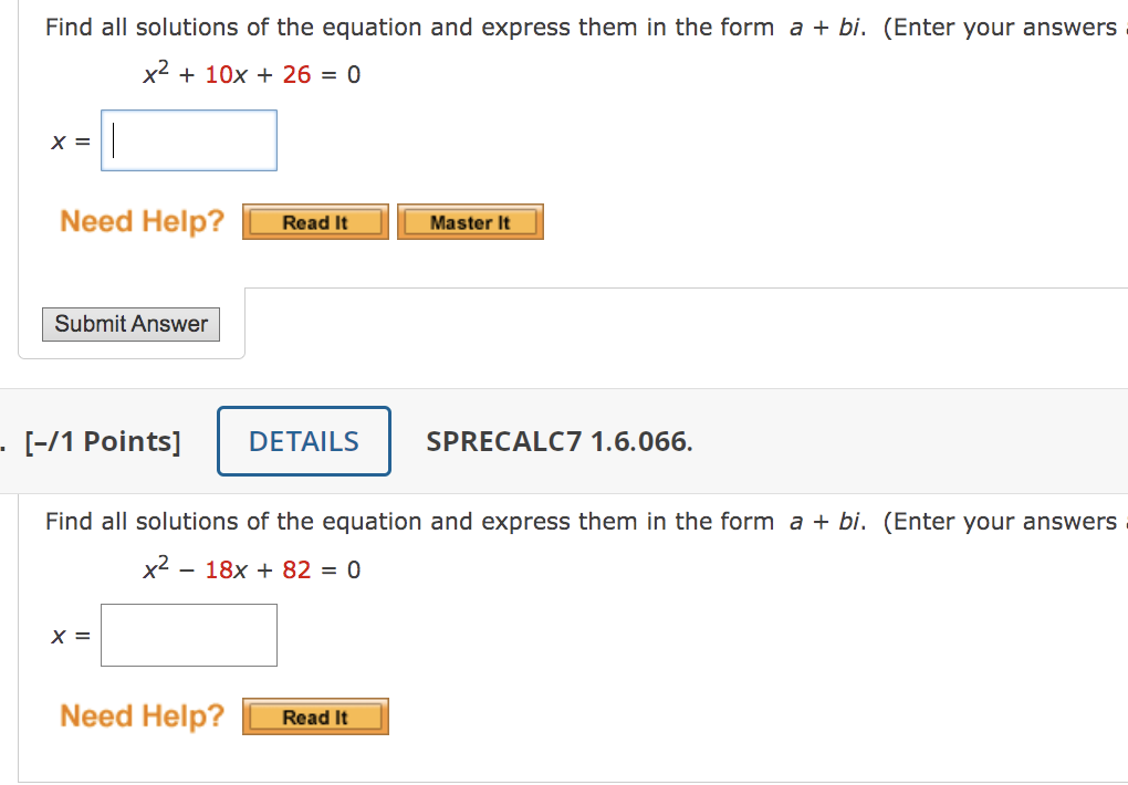 Solved Find all solutions of the equation and express them | Chegg.com