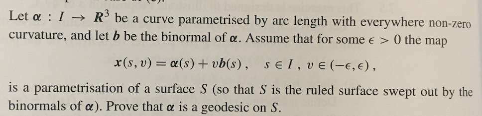 Solved Let a : 1 → R3 be a curve parametrised by arc length | Chegg.com