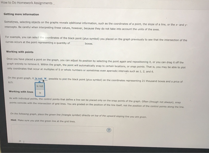 Solved 6. The graphs tool Using Aplia graphs Some questions | Chegg.com