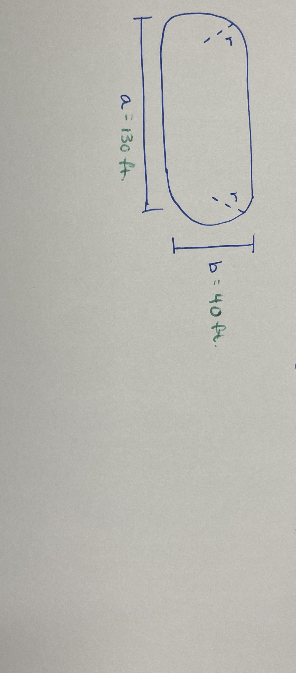 Solved Find the distance around the exterior of the figure | Chegg.com