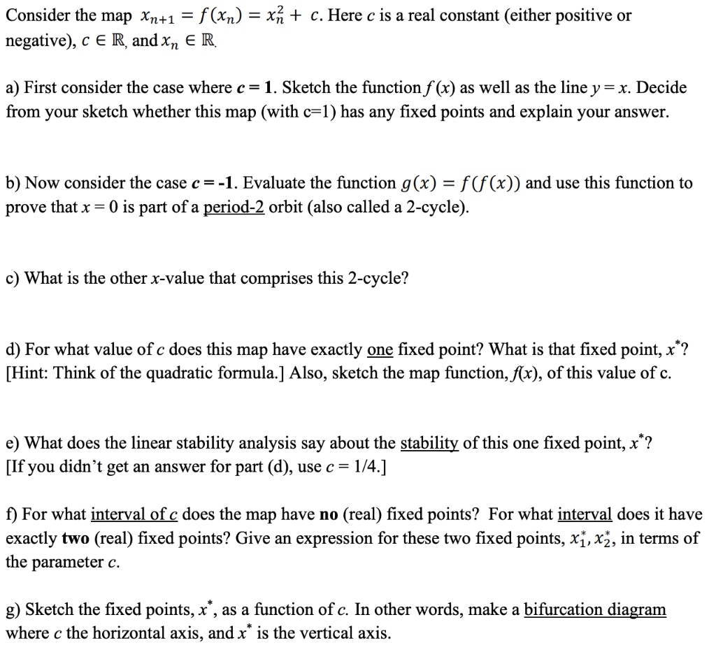 Solved Iterated Maps for classical mechanics (physics) | Chegg.com
