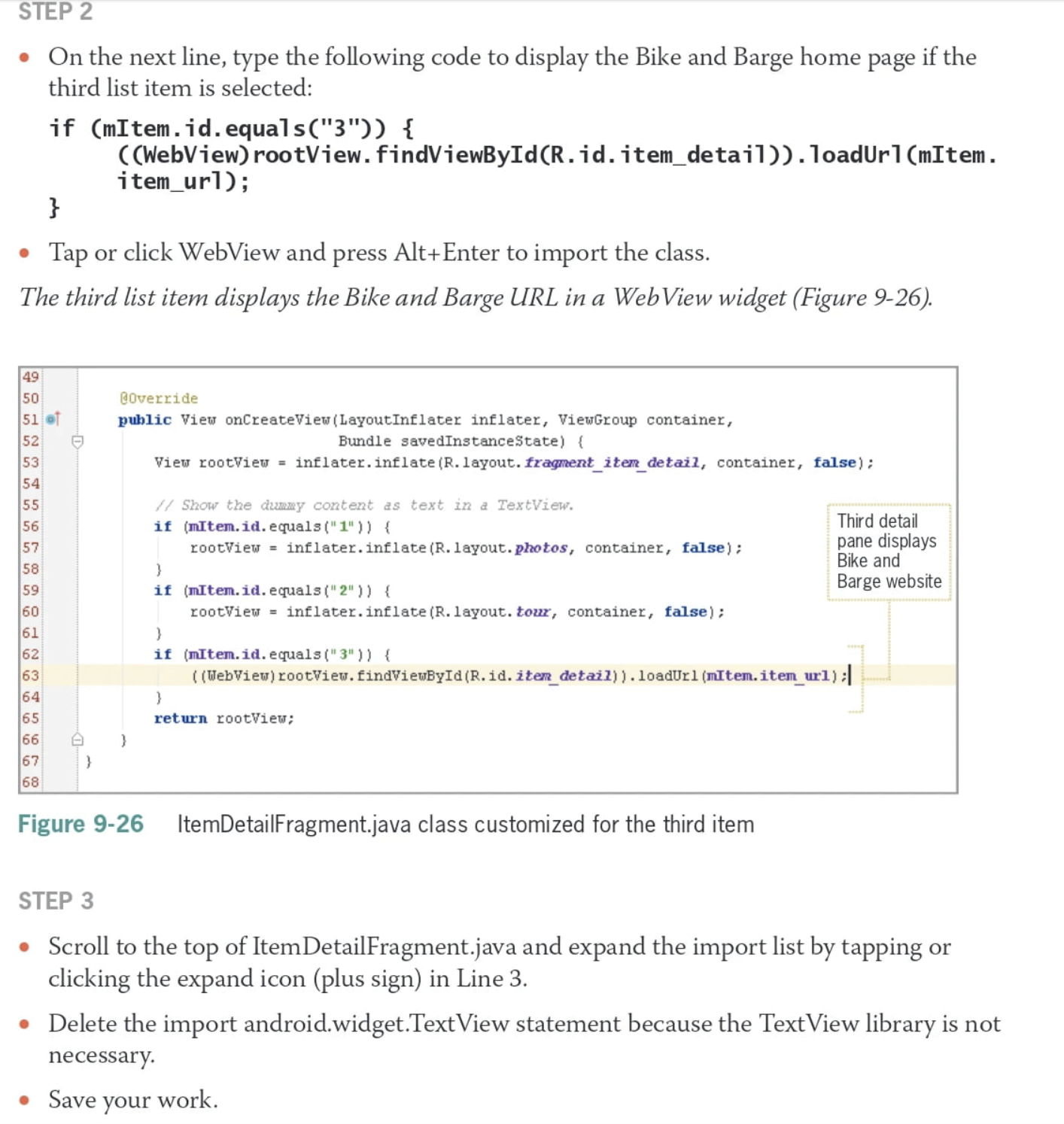 Solved The code should be written in JAVA in Android | Chegg.com