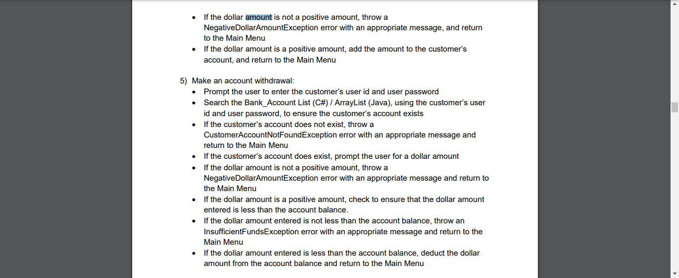 Solved Description For this assignment, you will code a | Chegg.com