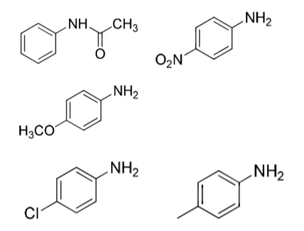 Solved NH CH3 NH2 С",, O2N NH2 H3CO NH2 NH2 CI | Chegg.com