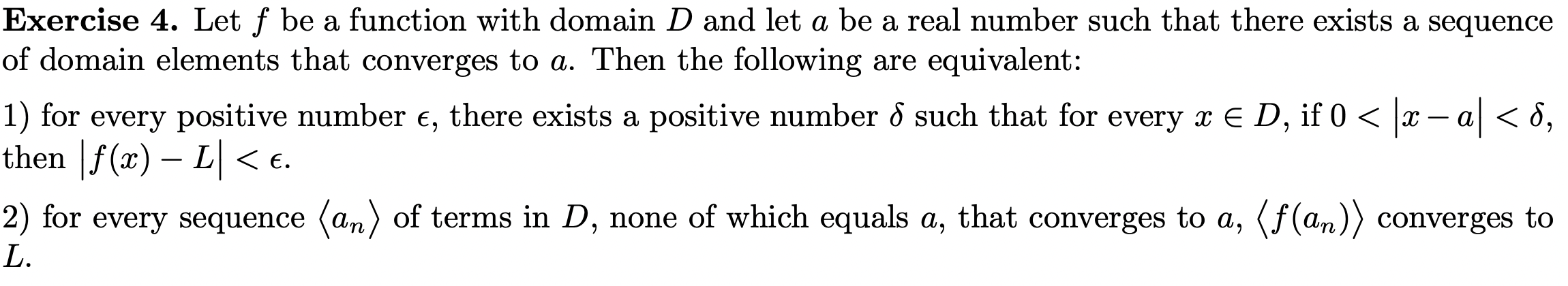 Solved Exercise 4. Let f be a function with domain D and let | Chegg.com Solved Exercise 4. Let f be a function with domain D and let | Chegg.com