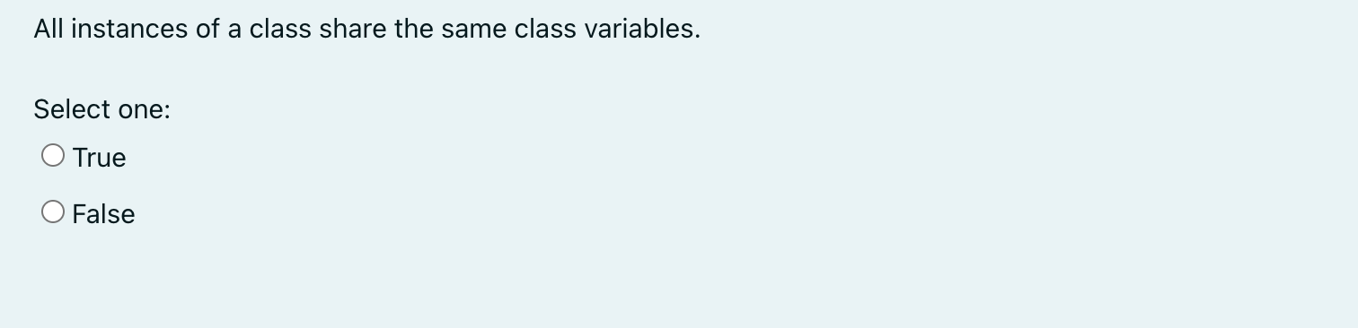 Solved How can you distinguish an instance variable from a | Chegg.com