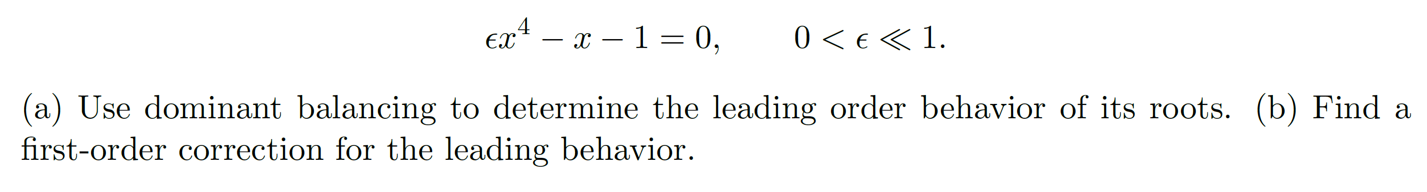 Solved εlonx4-x-1=0,0