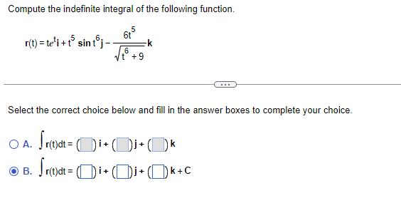 Solved Compute the indefinite integral of the following | Chegg.com