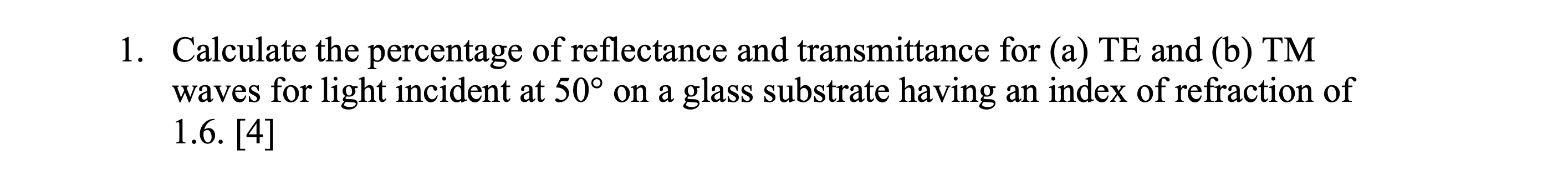 Calculate the percentage of ﻿reflectance and | Chegg.com
