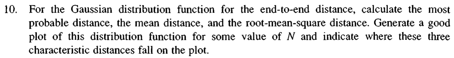 Solved 10. For the Gaussian distribution function for the | Chegg.com