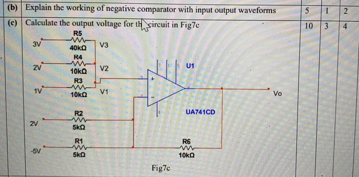 Solved 5 1 1 2 10 3 4 (b) Explain the working of negative | Chegg.com