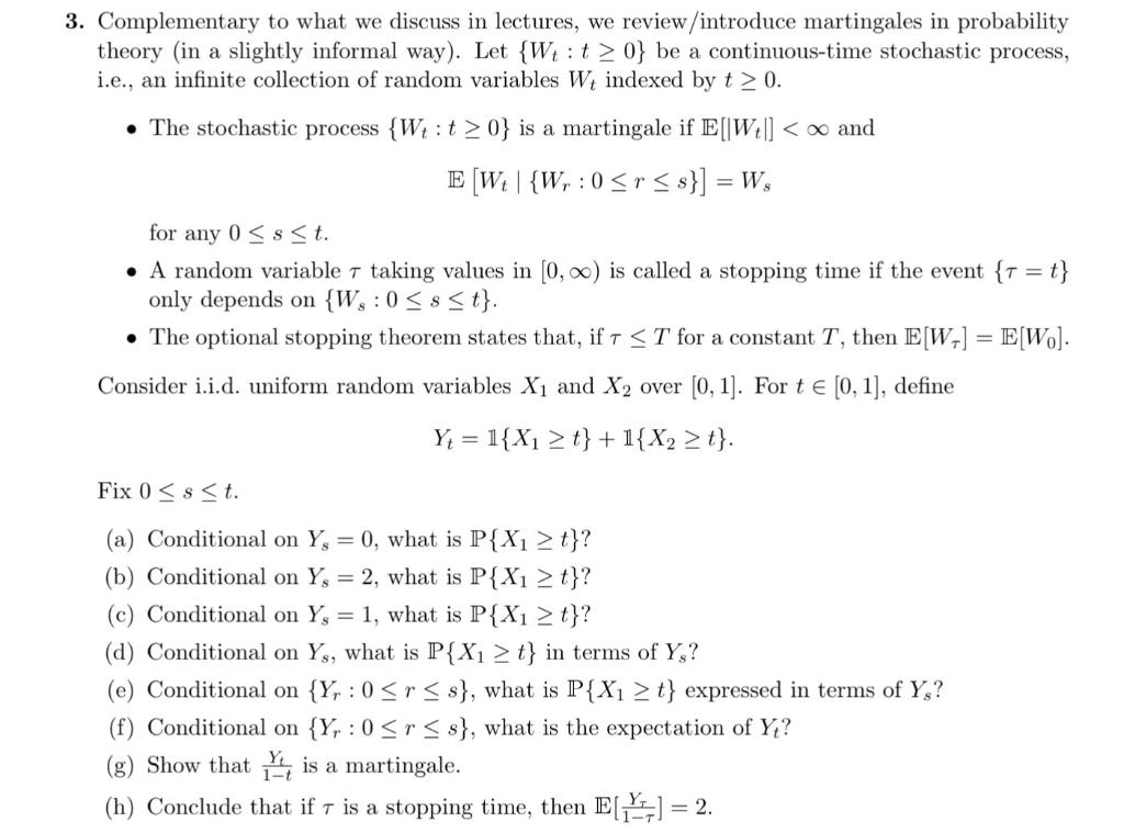Complementary to what we discuss in lectures, we | Chegg.com