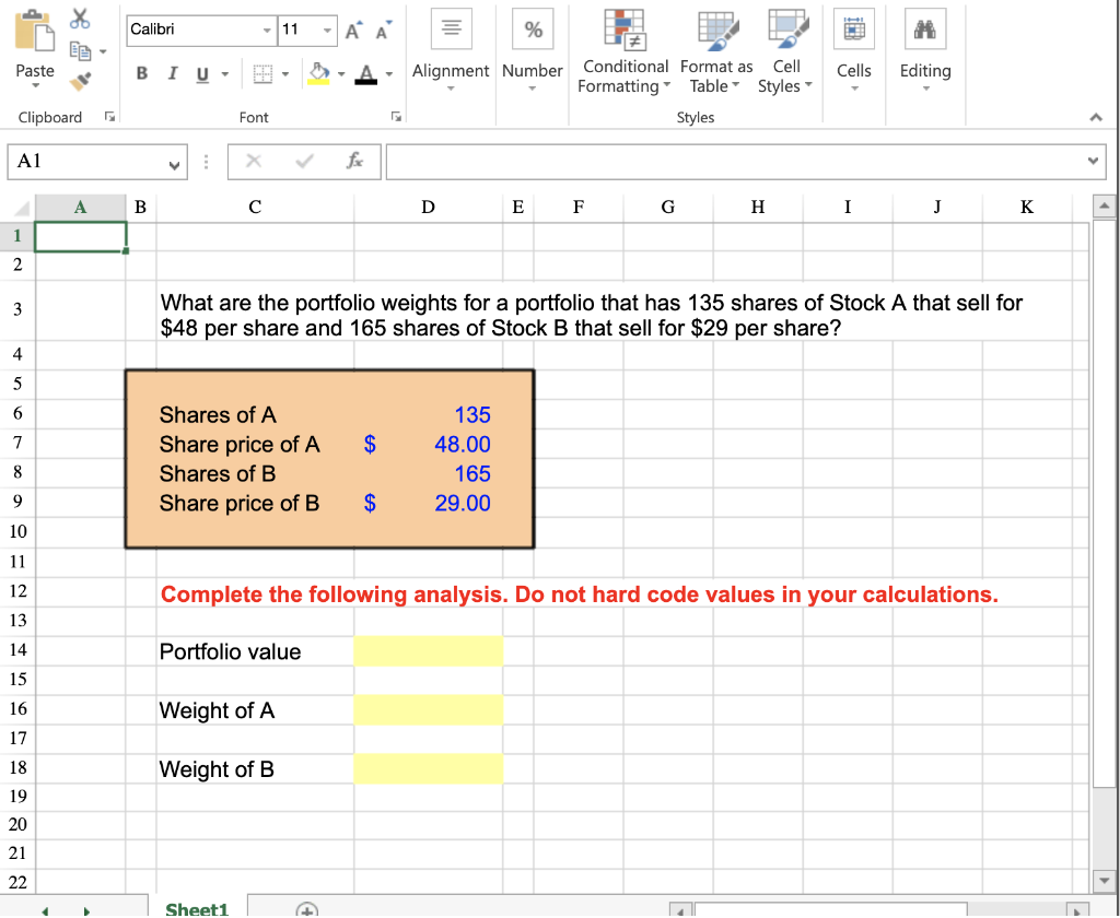Solved 14 Calibri 11 - Å Å Juli % Paste B IU- Alignment | Chegg.com