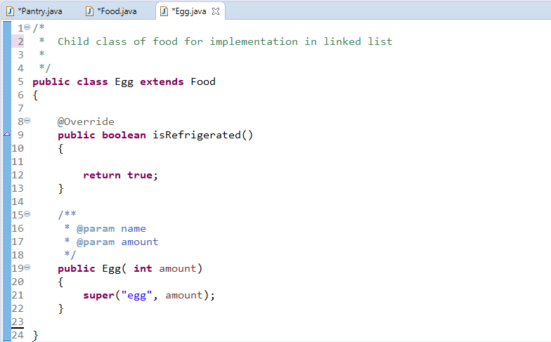 Solved Modify ONLY Pantry.java 1. in the main method, | Chegg.com