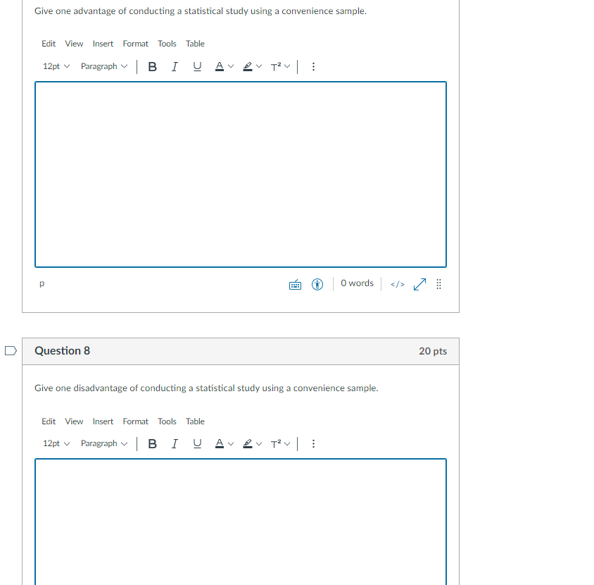Solved Give one advantage of conducting a statistical study | Chegg.com