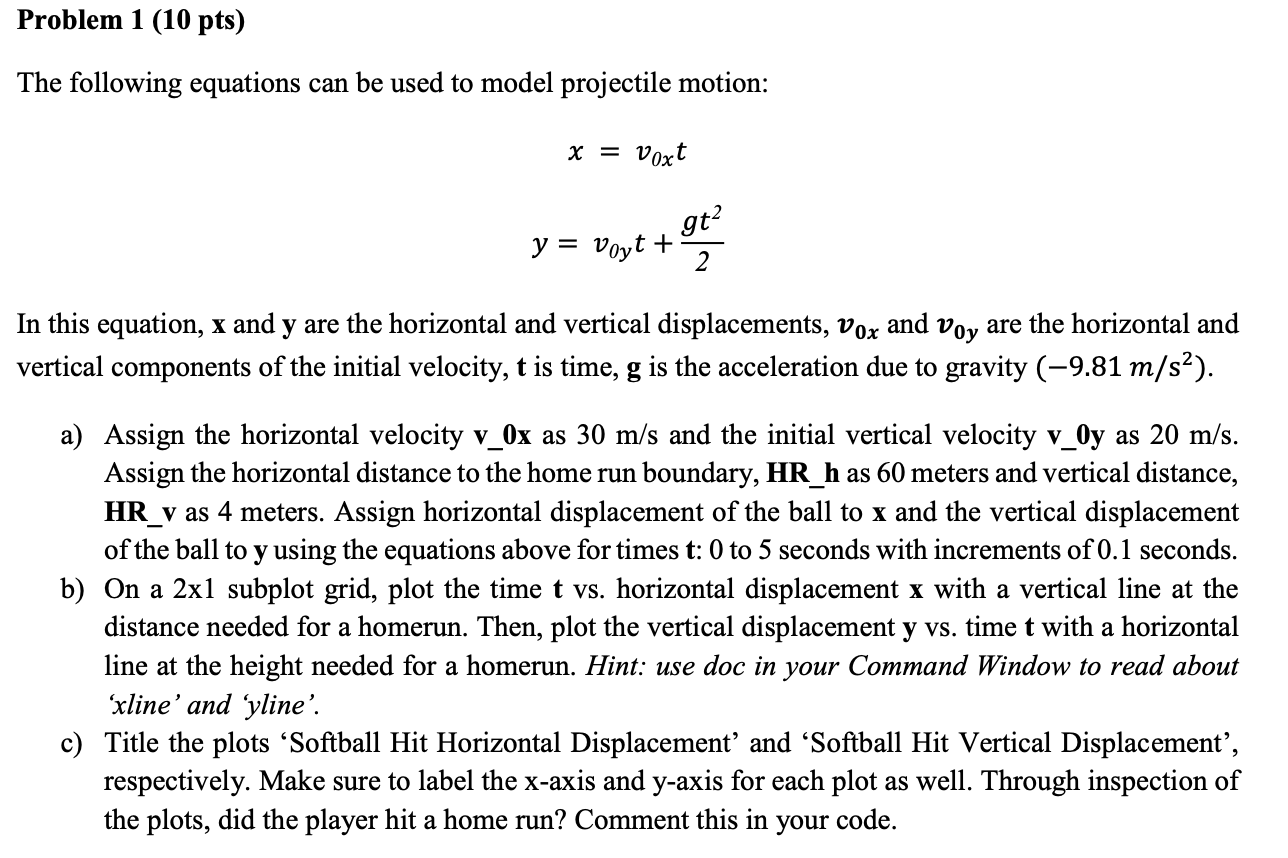 Solved The following equations can be used to model | Chegg.com