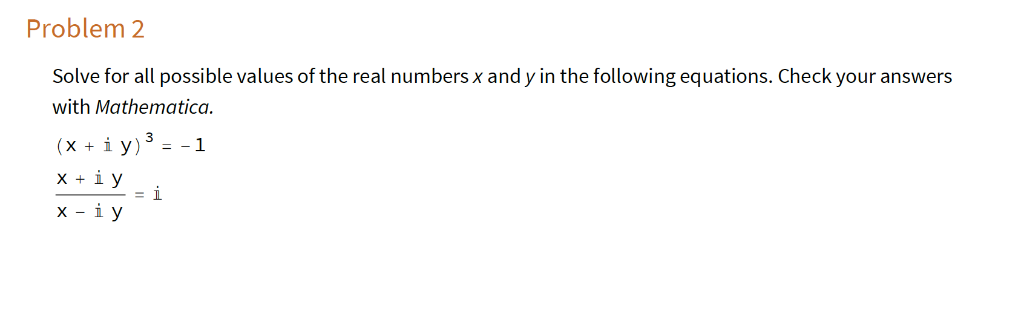 Solved Problem 2 Solve for all possible values of the real | Chegg.com